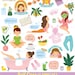 Self Care Clipart Set. Cute Clipart Bundle of Wellbeing and Health, for ...