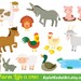 Big Farm Clipart Bundle. Farm Animals, Farm Life and Farm Kids, Plus ...
