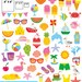 Summer Clipart Set. Cute Beach Clipart Bundle for Personal & - Etsy Israel