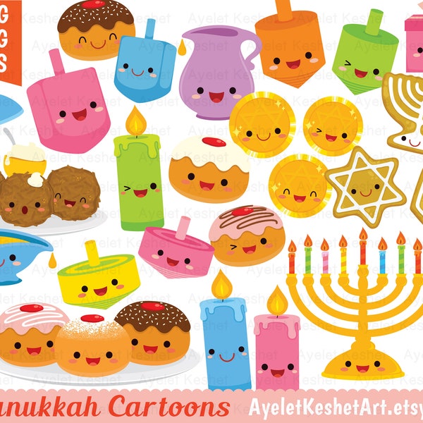 Hanukkah Cliparts - Etsy
