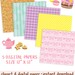 Digital Clip Art Set and Digital Paper - Cute Tea Party. Kawaii Clip ...