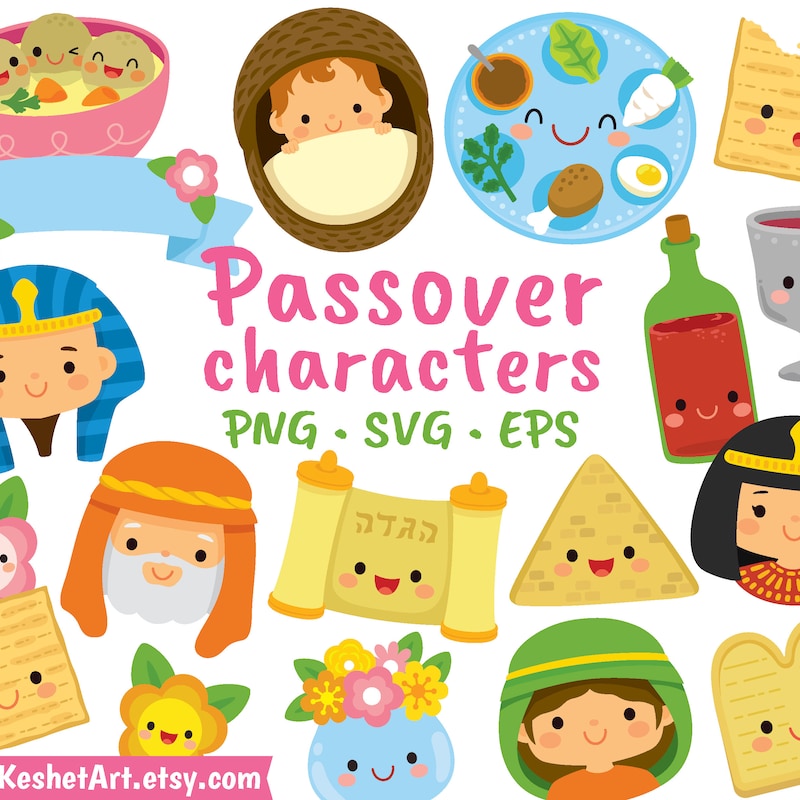 Cute Passover Clip Art - Etsy