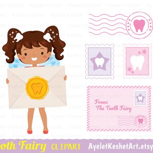 Tooth Fairy Clipart Bundle. Cute Tooth Fairies, Kawaii Teeth, Tooth ...