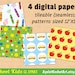 School Kids Clipart Set & Digital Paper. Digital Clipart Bundle for ...