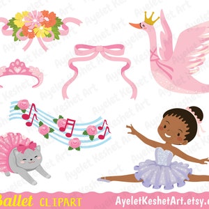 Ballerina Clipart Set. Ballet Dancers (boys and Girls) With Lots of ...