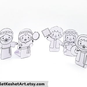 Passover Craft: Make the Crossing of the Red Sea From Paper! Printable ...