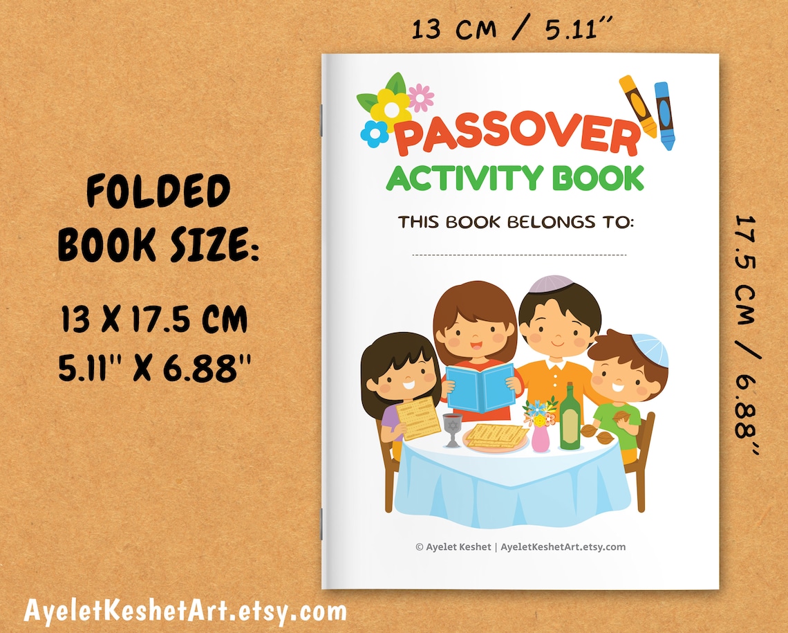 Printable Passover Activity Book for Kids. Activity Pages - Etsy Israel