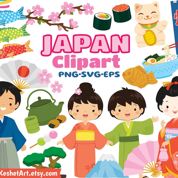 Japanese Clip Art - Etsy