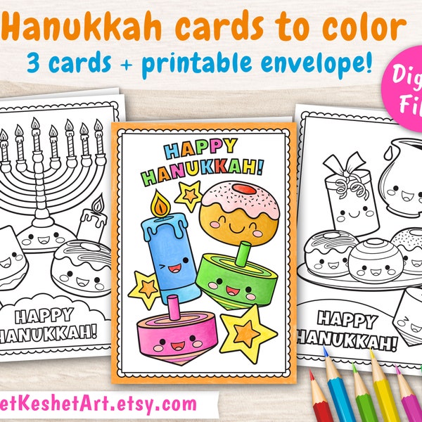Handmade Card Hanukkah - Etsy