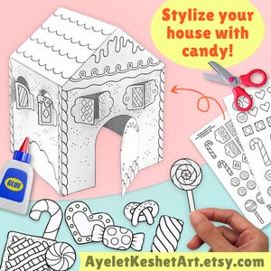 Printable Candy House Craft – Make Hansel and Gretel Scene With a ...