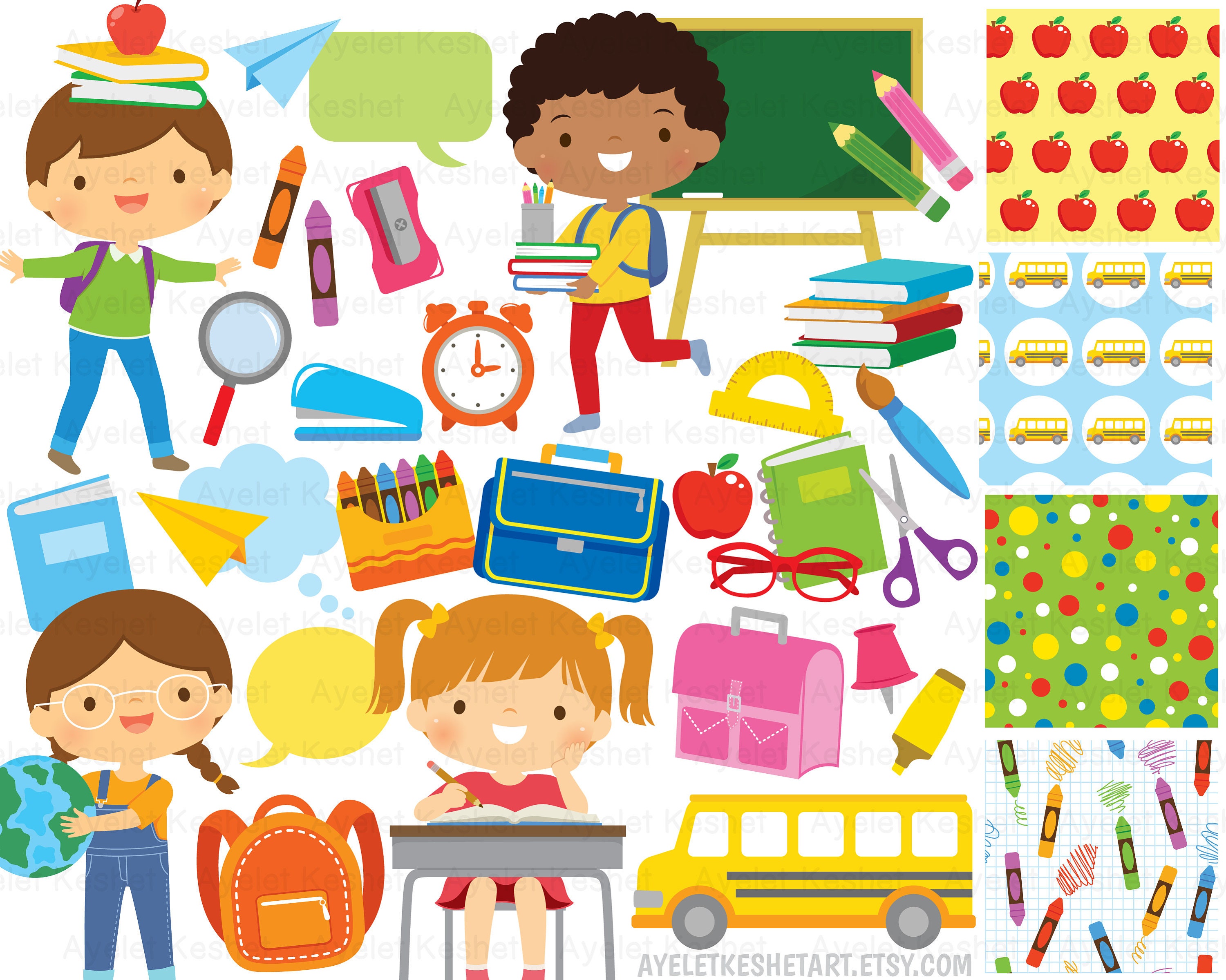 School Kids Clip Art Png