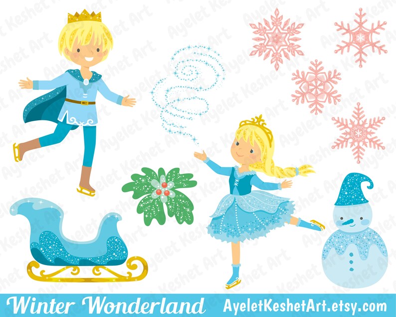 Winter Wonderland Clipart. Ice Princess, Ice Castle, Winter Animals and ...