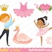 Ballerina Clipart Set. Ballet Dancers (boys and Girls) With Lots of ...