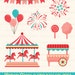 Vintage Circus Clipart Bundle and Digital Paper. PNG, SVG and EPS ...