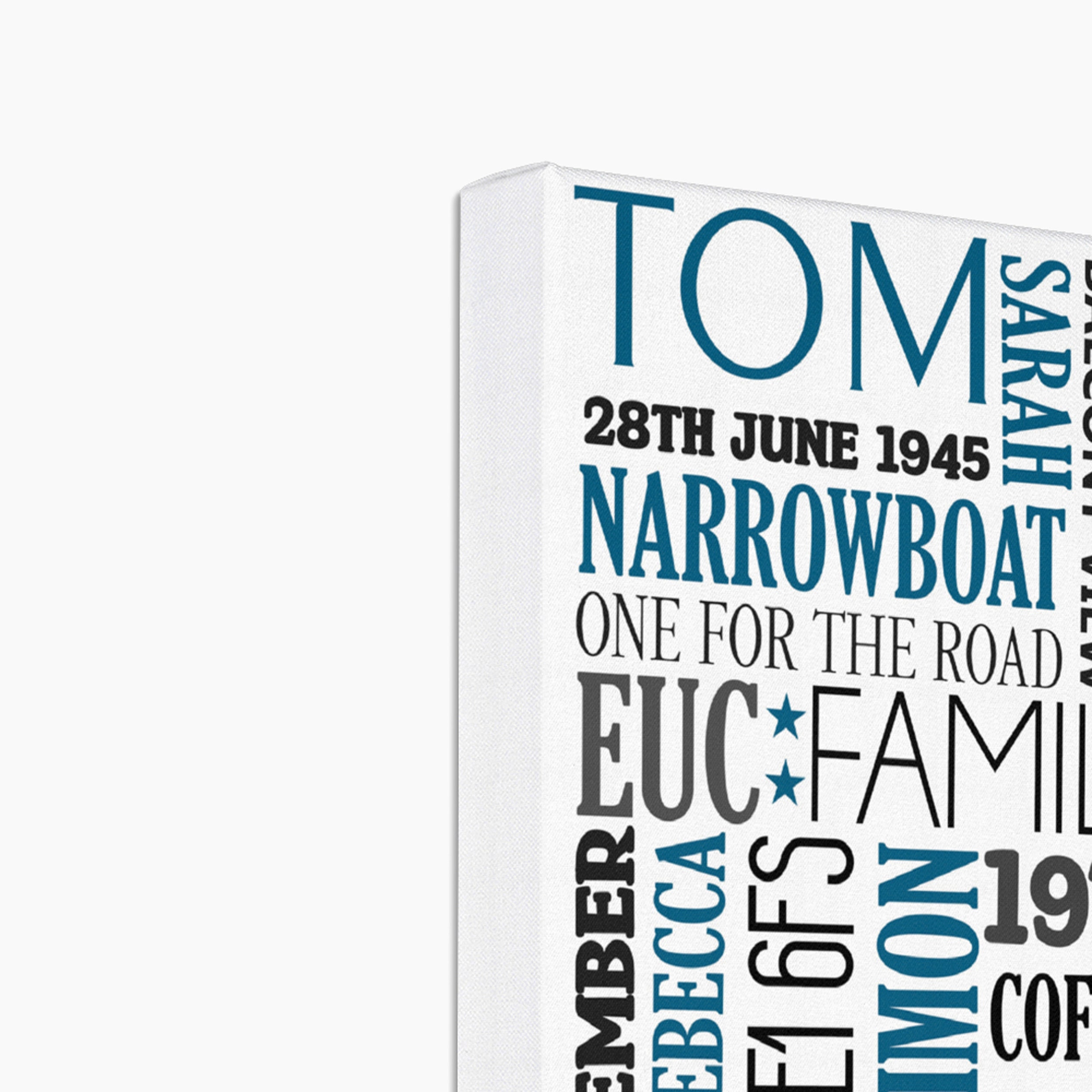 Personalised Word Art Wall Decor Custom Word Canvas - Etsy UK