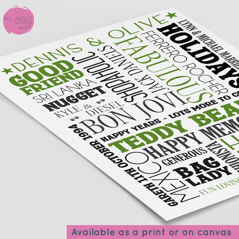 Canvas Word Art - Etsy UK