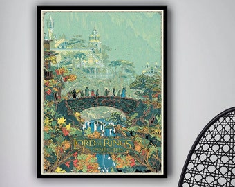 Lord Rings Poster - Etsy