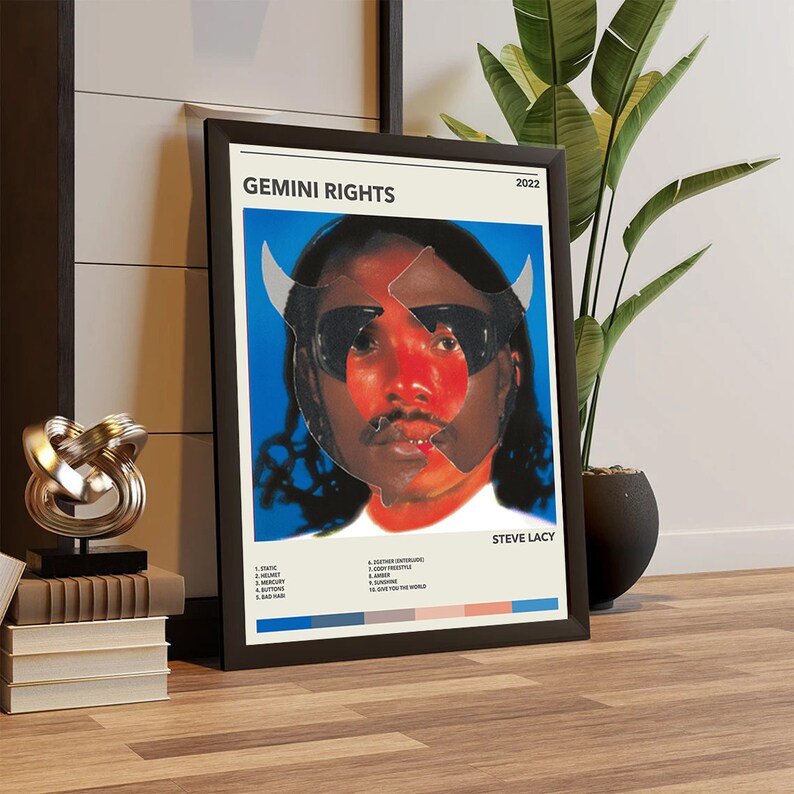 Steve Lacy Gemini Rights Music Tracklist Inspired Poster - Etsy