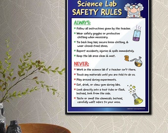 Science Classroom Rules Poster - Etsy