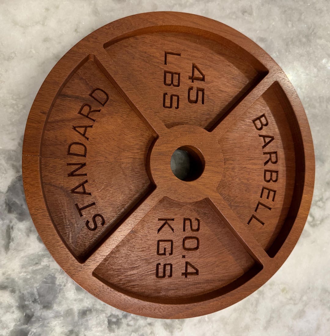 Weight Plate Dresser Catch All or Charcuterie Board! - Etsy