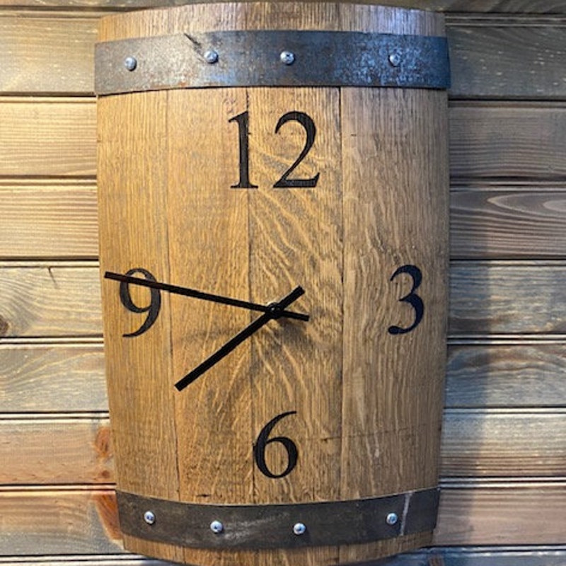 Whisky Barrel Clock - Etsy