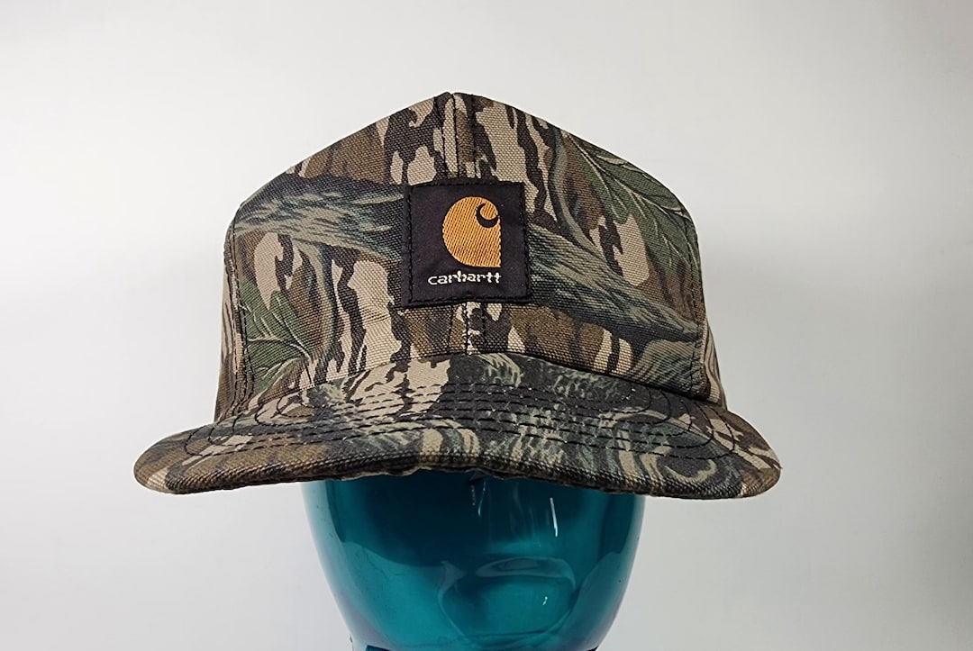 Carhartt Camo Snapback Hat 1990s - Etsy