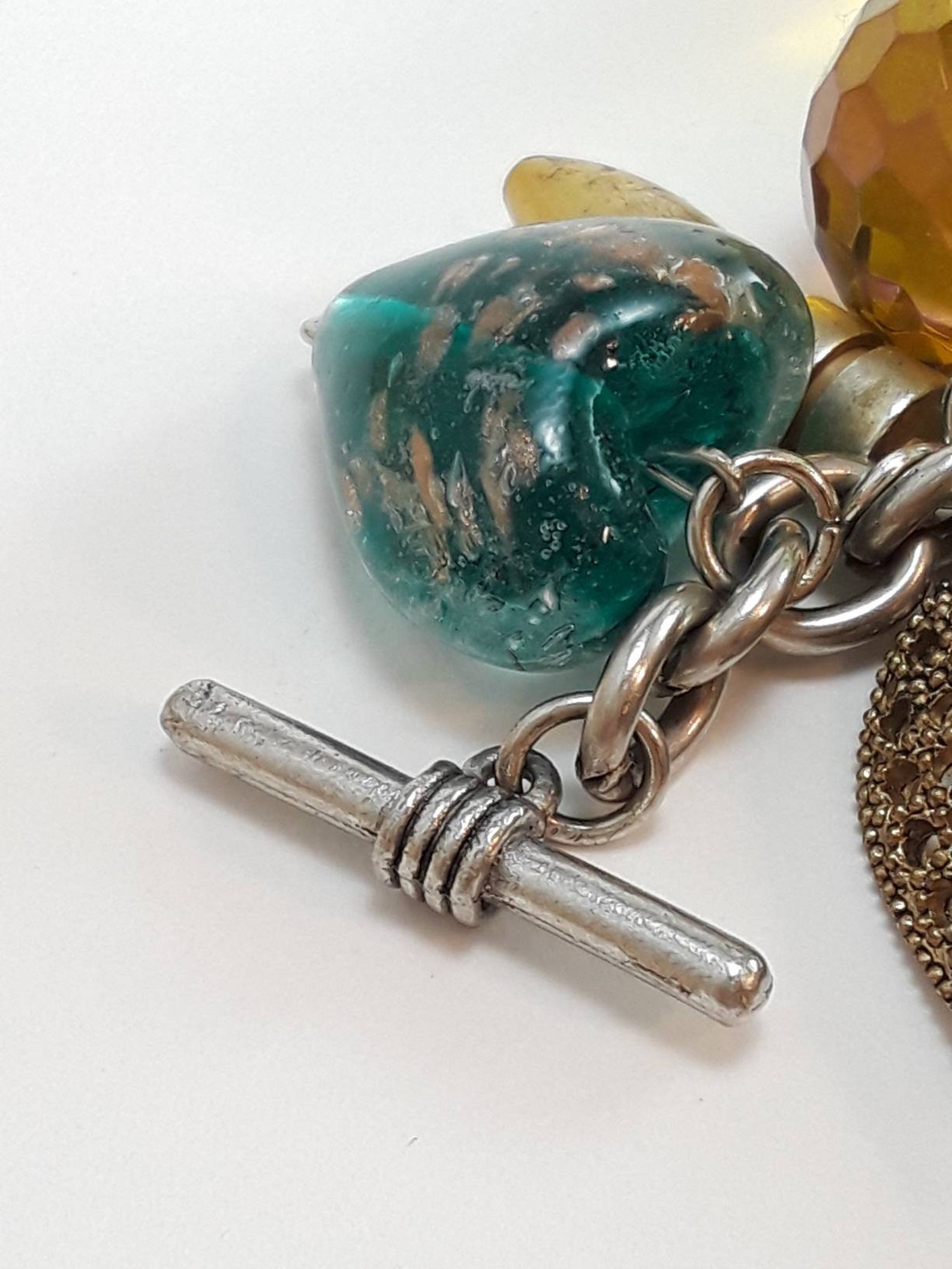 Awesome One of A Kind Handcrafted Junk Jewelry Vintage Cracker Jack Toy ...