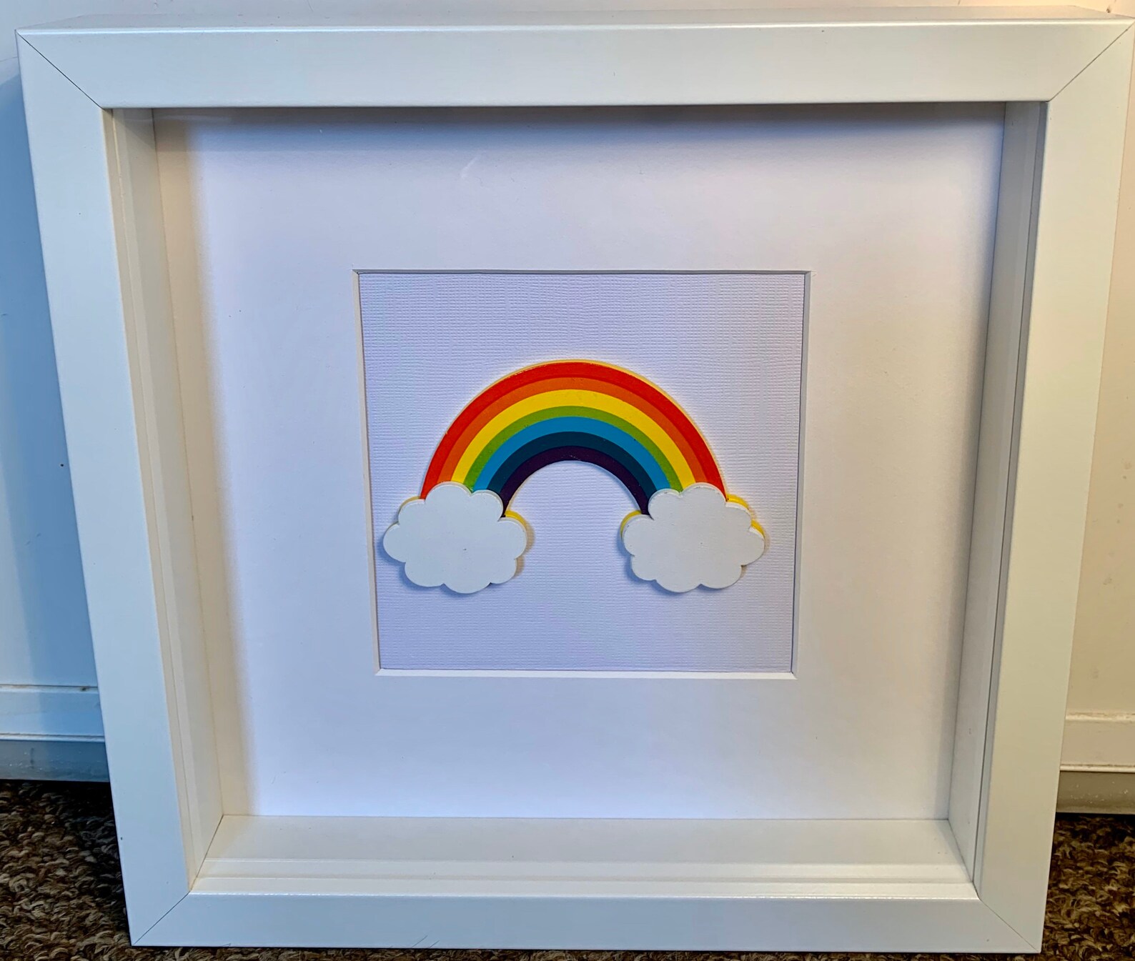 Bright & Colourful Rainbow Box Frame - Etsy Denmark