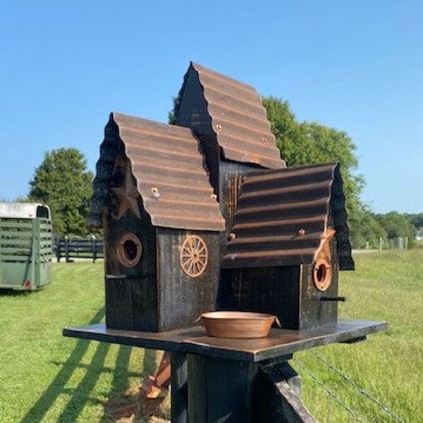 Rustic Bird House - Etsy