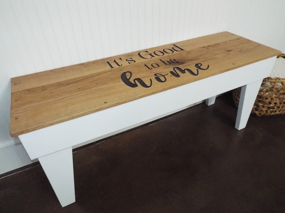 Entry Bench Foyer Bench Porch Bench Engraved Bench Personalized Bench ...