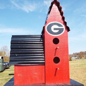 UGA Bird House, University of Georgia Bird House Georgia Bulldog ...