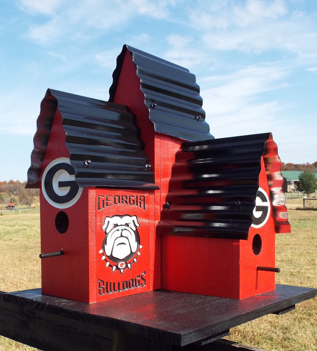UGA Bird House, University of Georgia Bird House Georgia Bulldog ...