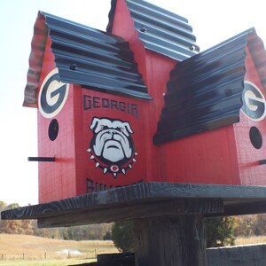 UGA Bird House, University of Georgia Bird House Georgia Bulldog ...