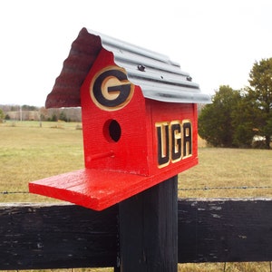 UGA Bird House, University of Georgia Bird House Georgia Bulldog ...