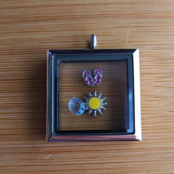 30mm Stainless Steel Square Locket With Stainless Steel Chain - Etsy