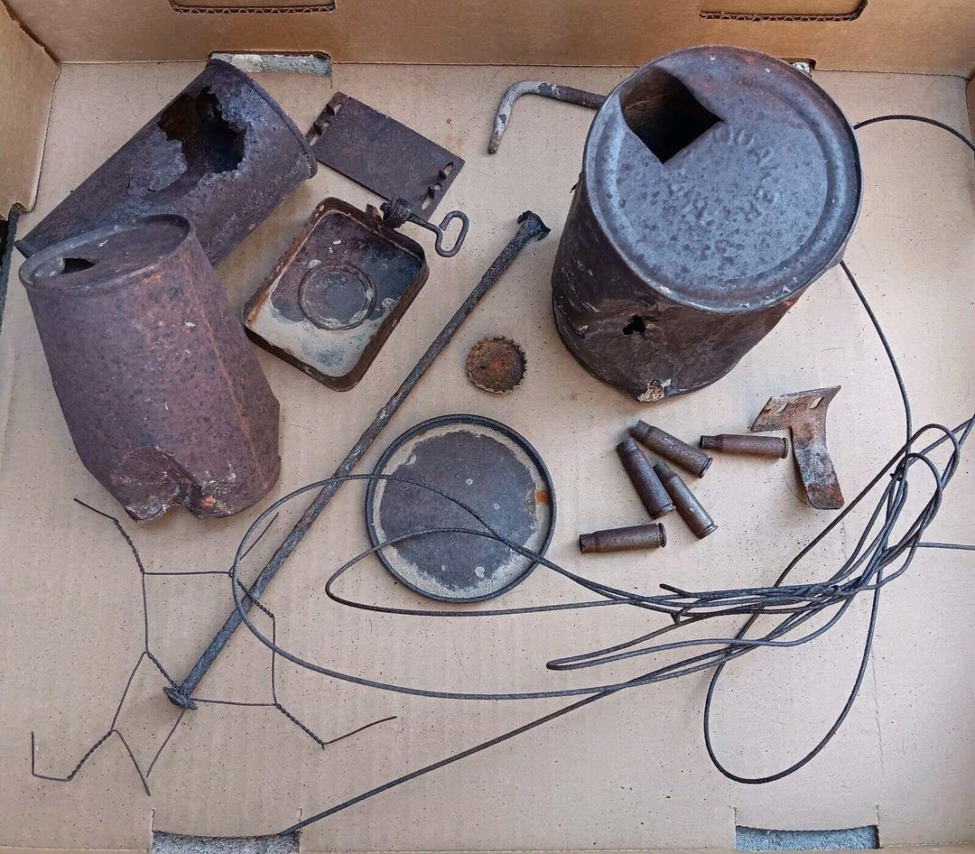 Vintage Rusty Metal Pieces, Rusty Desert Finds From Nature Created, Art ...