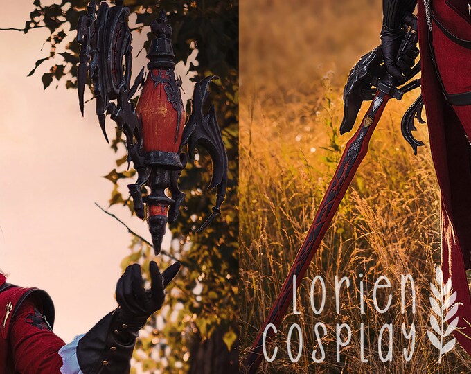 Cosplay Prop: Red Mage Rapier and Focus Fully Handmade - Etsy