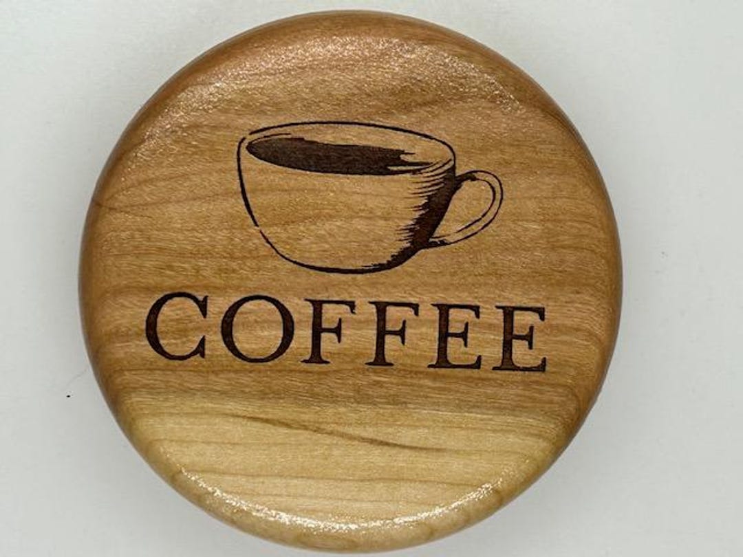 Large Mason Jar Natural Wood Coffee Lids - Etsy