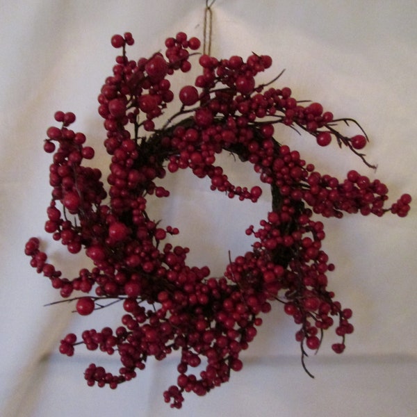 Red Berry Wreath - Etsy
