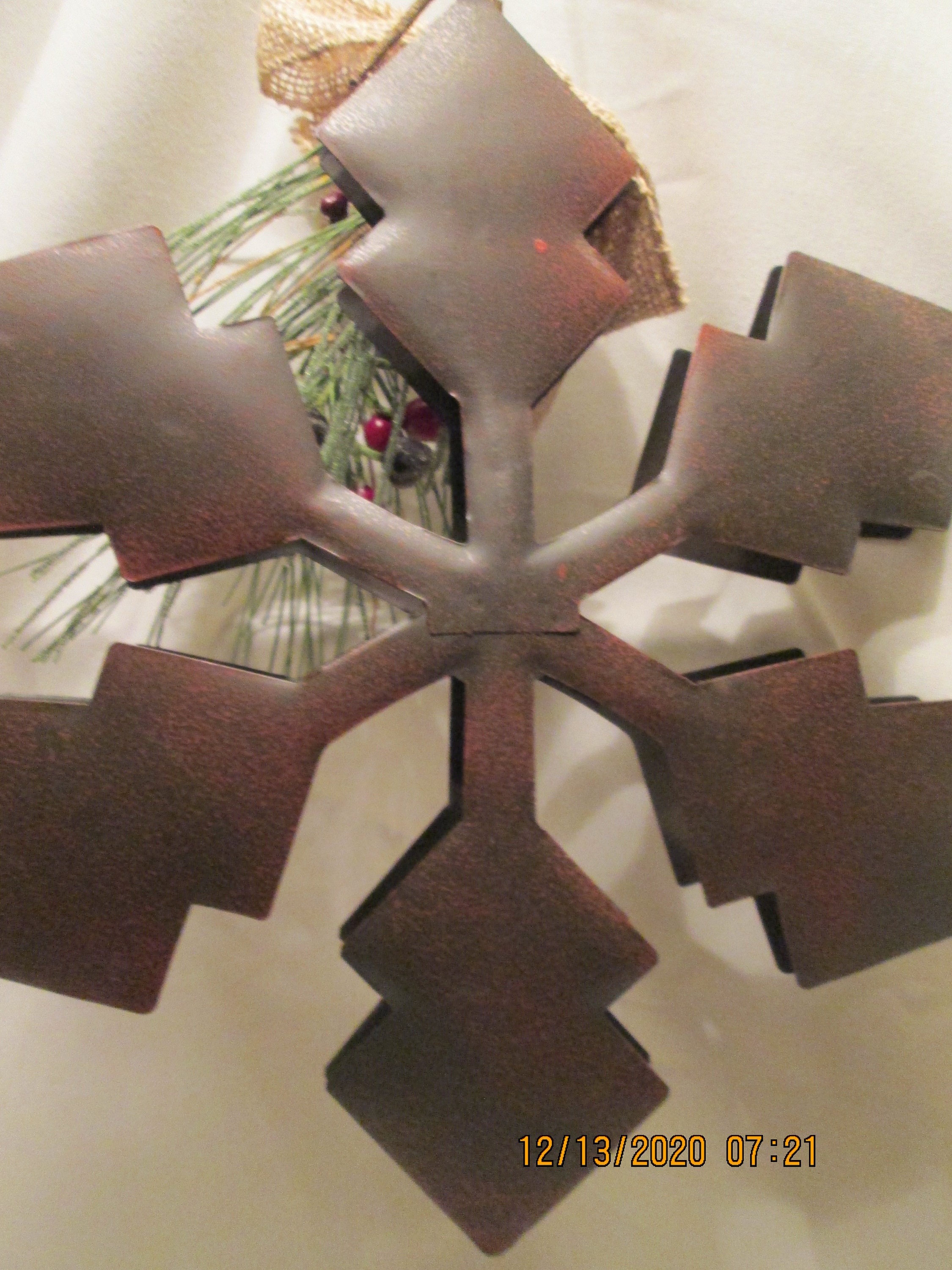 METAL SNOWFLAKE - Etsy
