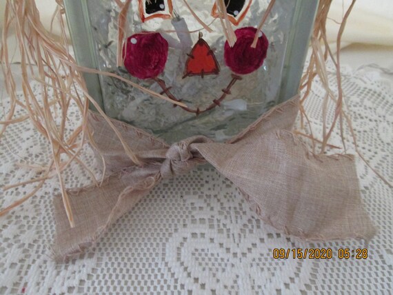 Scarecrow Lighted Glass Block