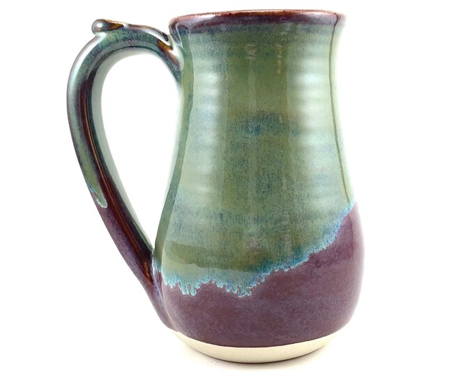 Bewitched Green 15oz Handmade Pottery Mug, Handmade Ceramic Mugs ...