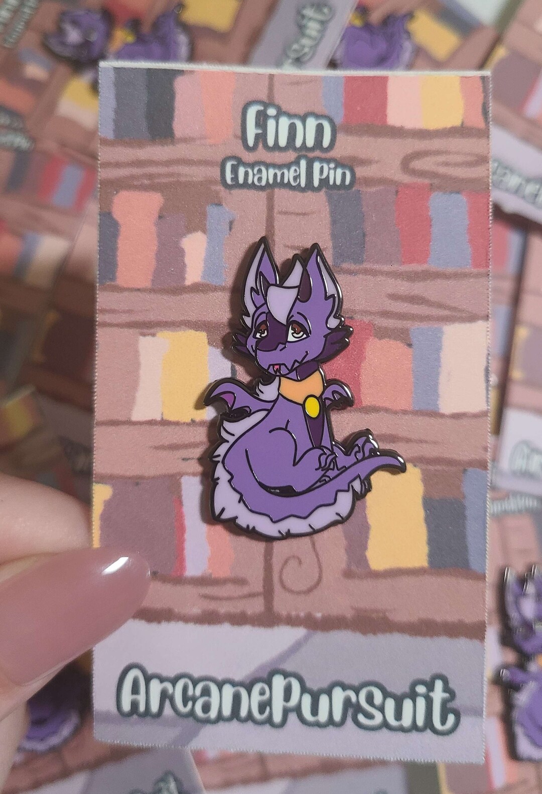 Finn the Dragon Enamel Pin - Etsy