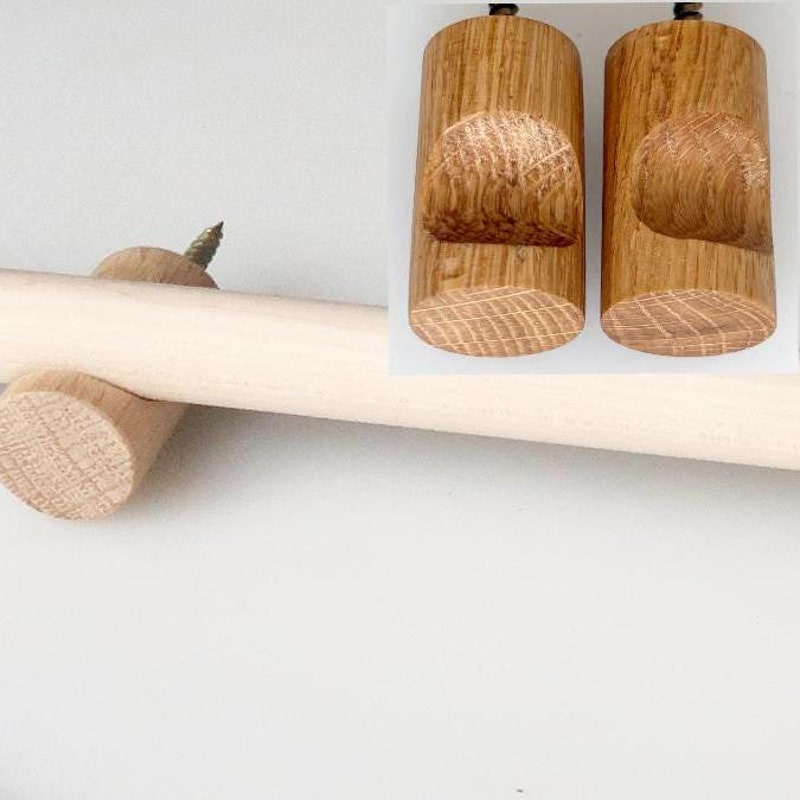 Wood Curtain Holder - Etsy