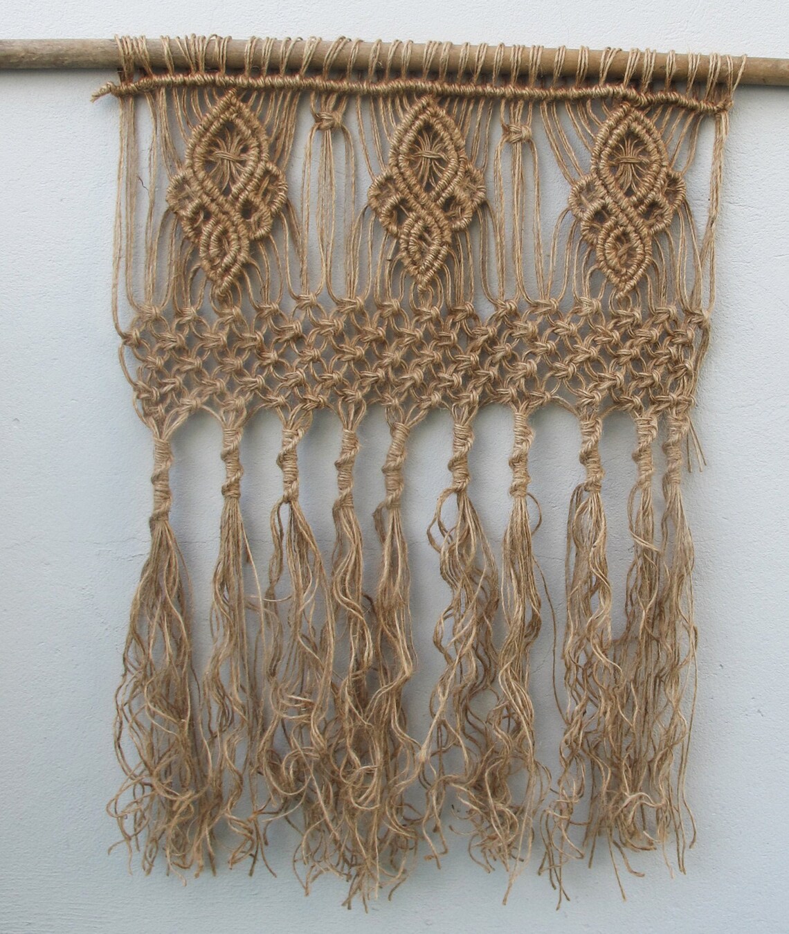 Rustic Macrame Wall Hanging Jute Wall Hanging Boho Decor - Etsy