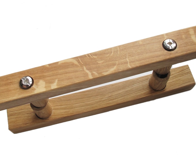 Pair Oak Wood Handles for Glass Door, Modern Wooden Door Pulls - Etsy