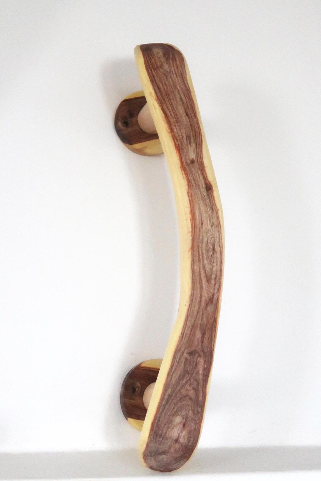 Live Edge Wooden Door Pull, Acacia Rustic Door Handle - Etsy