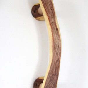 Live Edge Wooden Door Pull, Acacia Rustic Door Handle - Etsy