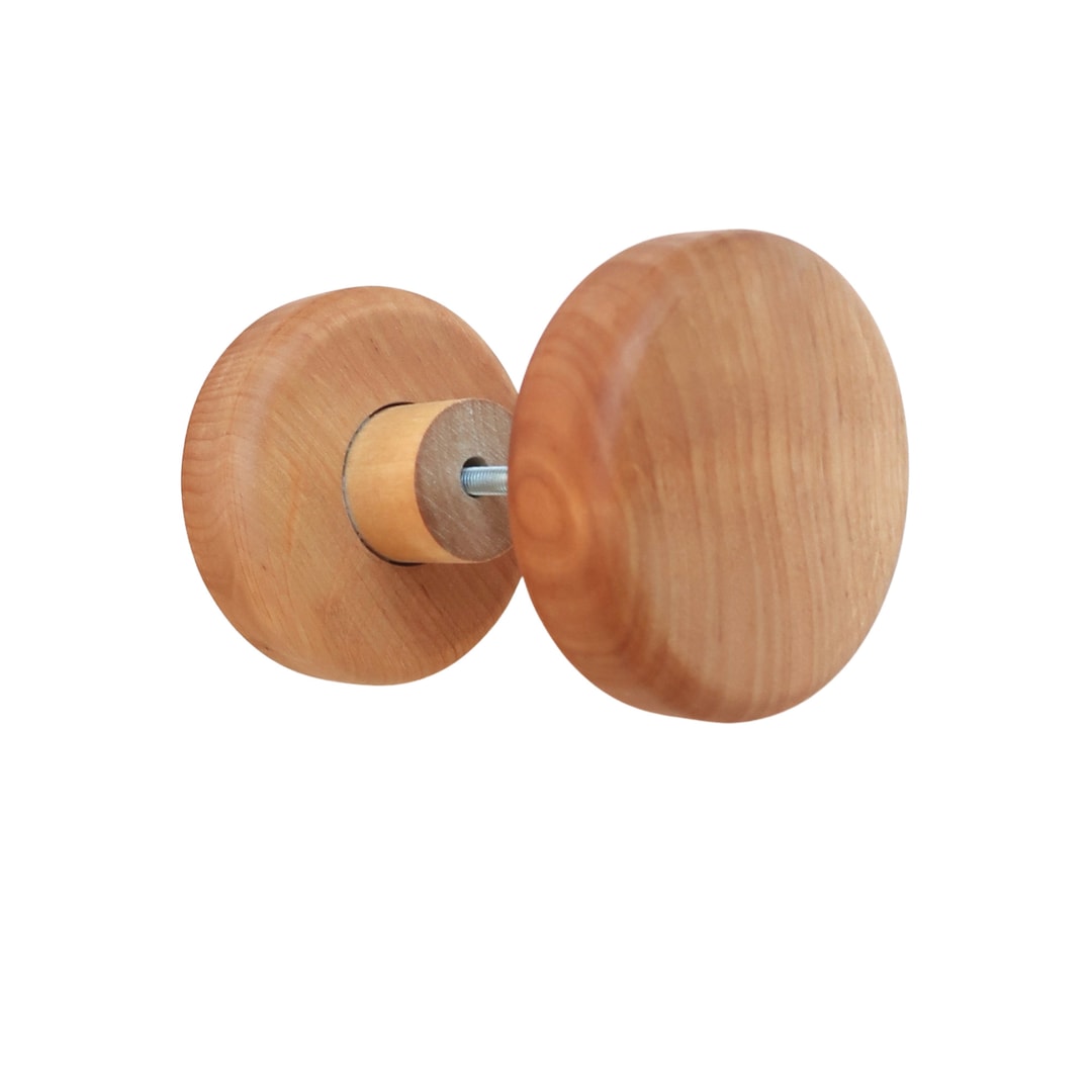 Pair Wooden Door Knobs, Sauna Door Handles - Etsy