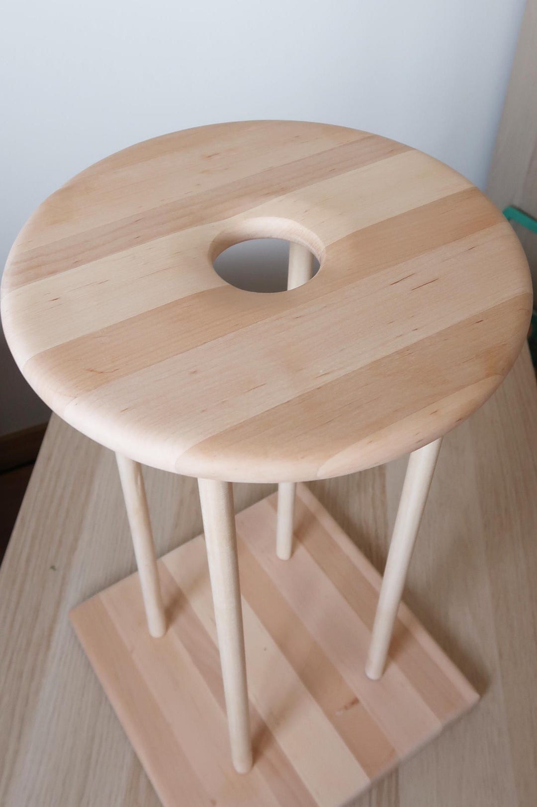 Wooden Marudai Stand and Tama, Kumihimo Marudai With Mirror 10 In - Etsy